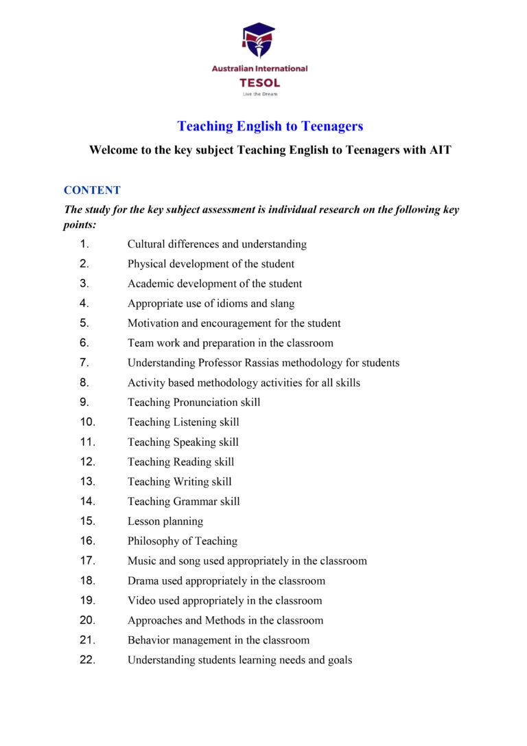 3. TEACHING ENGLISH TO TEENAGERS | EDUCAP